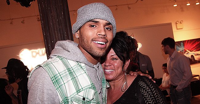 Chris Brown's Mom Looks like a Queen Posing near a Lavish Chair in a ...