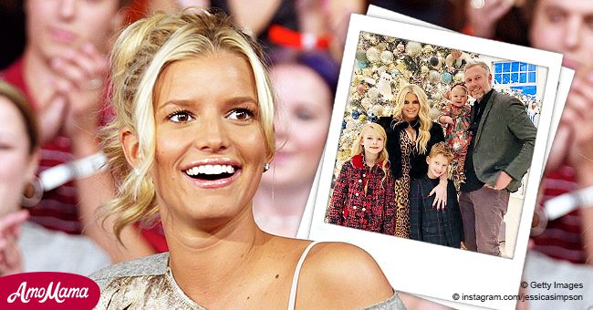 Jessica Simpson Sends Christmas Wishes from Her Family with Adorable ...