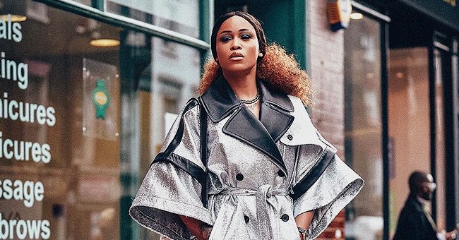 Eve from 'The Talk' Looks Regal as She Poses in Silver Wide-Sleeved ...