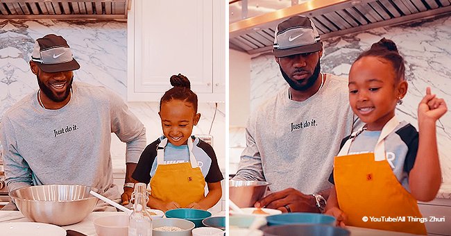 LeBron James Appears in Adorable Cooking Video on His Daughter Zhuri's ...