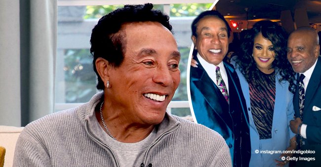 Smokey Robinson's Daughter Poses with Her Dad & Godfather Berry Gordy ...