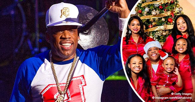 New Edition's Mike Bivins and Wife Teasha Pose in Matching Red Pajamas ...
