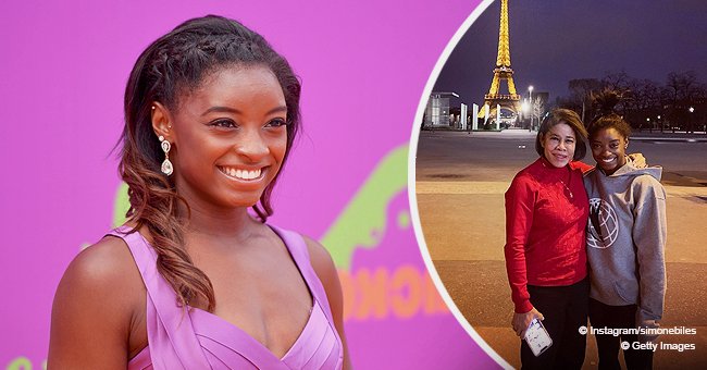 Simone Biles Posts Photo of Mom Wearing Red Top as She Celebrates Her ...