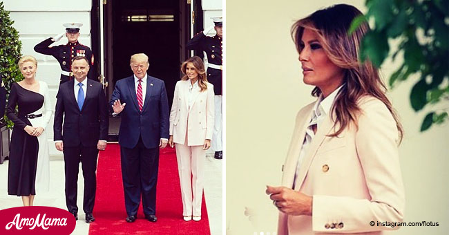 Melania Trump Looks Stunning with the Polish First Lady Agata ...