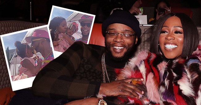 Remy Ma & Papoose Kiss Their Daughter Dressed in Pink Strawberry Print ...