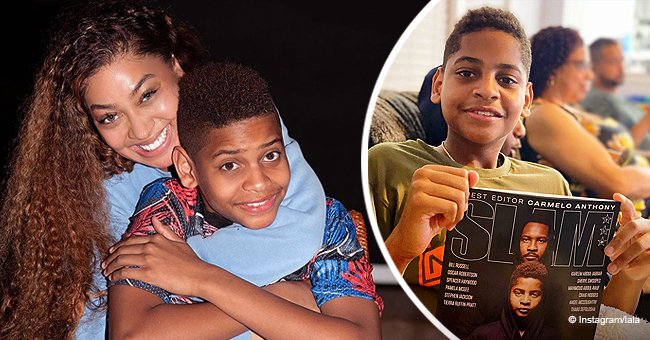La La Anthony Shares Pic of Son Kiyan Holding up a Magazine Where He's ...