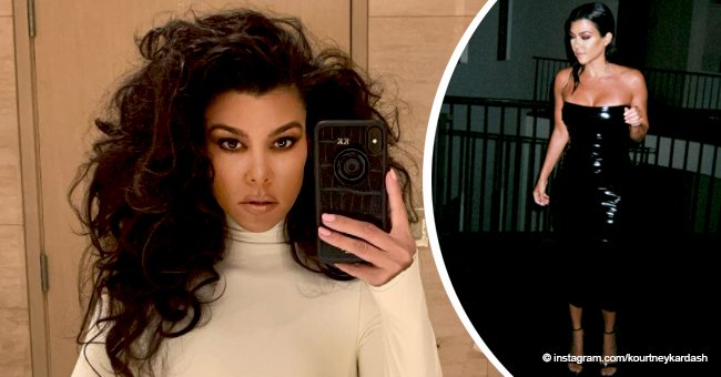 Kourtney Kardashian Pours Her Hourglass Figure Into a Strapless ...