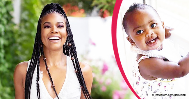 Gabrielle Union's 'Shady Baby' Kaavia Smiles & Show off First Two Teeth ...