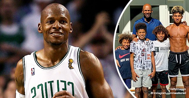 Ray Allen's Wife Shares a Charming Photo of Him with Their Four Curly ...
