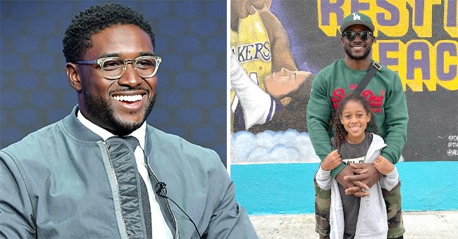 Former NFL Star Reggie Bush Hugs His Daughter Briseis as They Pose in ...