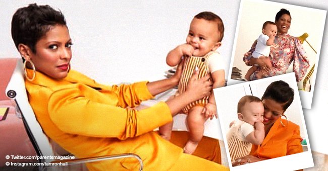 Tamron Hall & Son Moses Are All Smiles in Photo Shoot for Parents Magazine