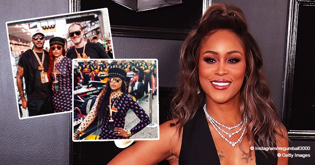Eve from 'the Talk' Stuns in Tight Printed Maxi Dress as She Poses with ...