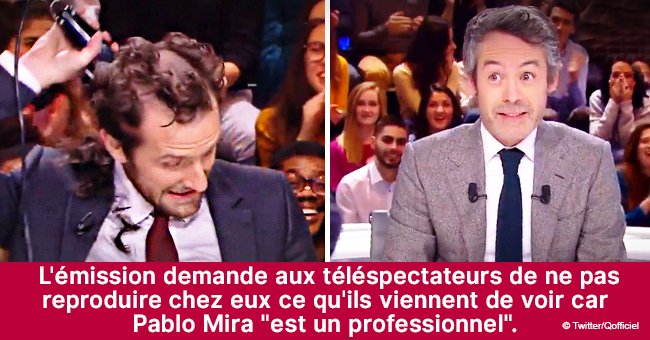 Quotidien' live : le chroniqueur Pablo Mira s'est rasé la tête ...