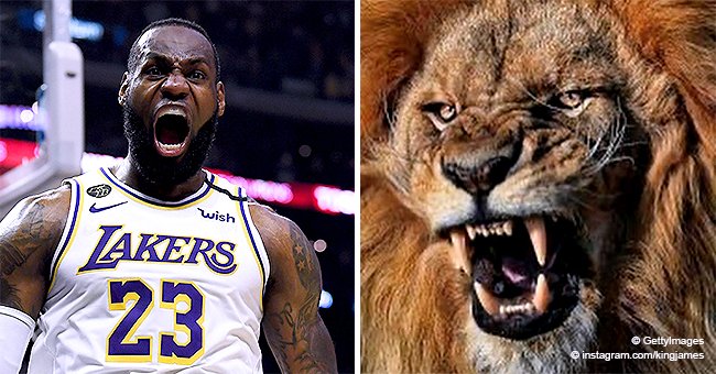 LeBron James Shares Photo of Himself Mid-yell as Well as a Picture of a ...
