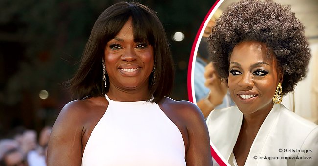 Viola Davis Looks Beautiful Flashing a Bright Smile with Afro Hair ...