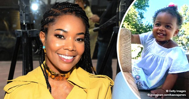 Gabrielle Union's Daughter Kaavia James Smiles in a Beautiful White ...