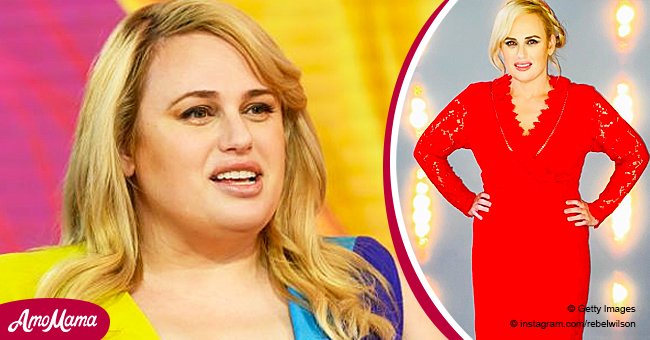 Rebel Wilson Showcases Slim Waist in Stunning Red Lace Dress as She ...