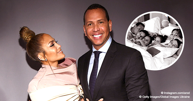 A-Rod Shares Pic of Blended Family in Big Bed in Video Montage for J-Lo ...