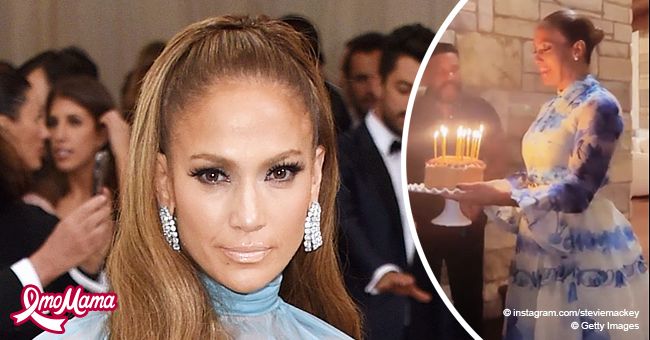 Jennifer Lopez Wears Stunning Long Dress to Celebrate Her Vocal Coach ...