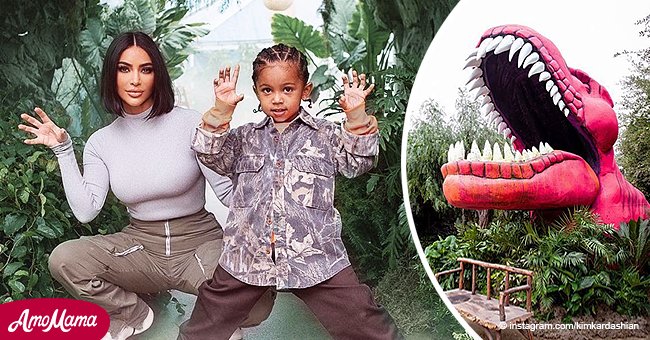 Kim Kardashian of KUWTK Fame Shares Photos from Son Saint's Dinosaur ...