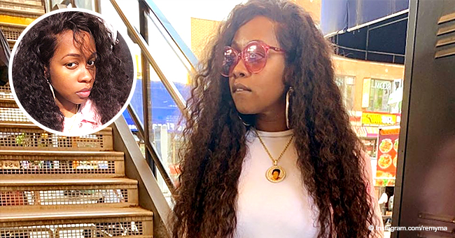 Remy Ma Is a Fresh-Faced Beauty with Her Hoop Earrings & Long, Curly Hair