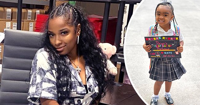Toya Johnson's Youngest Daughter Reign Looks Adorable in Plaid School ...