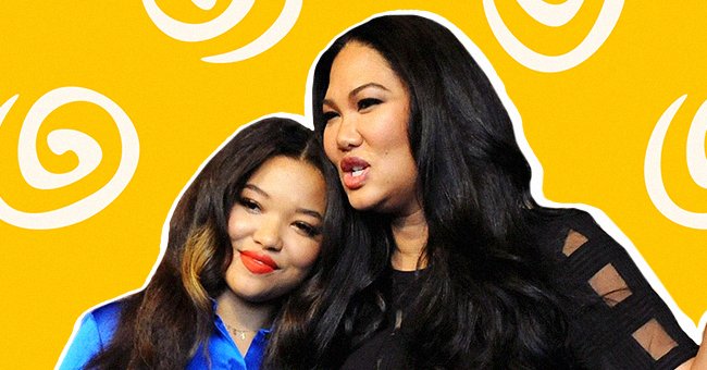 Kimora Lee Simmons' Daughter Ming Wears a Lacy Bra underneath a Black ...