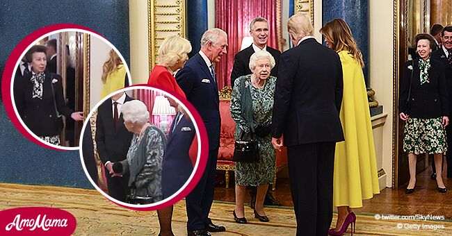 Princess Anne Appears to Shrug at Queen Elizabeth as the Royals Greet ...