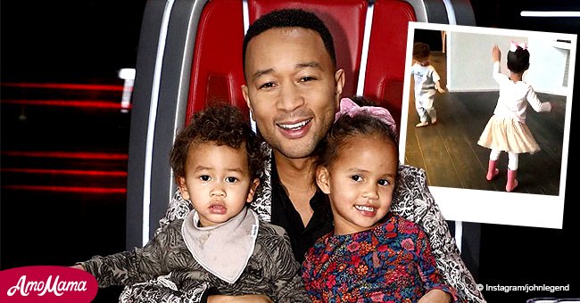 John Legend Pokes Fun at His Kids' Moves as They Dance to ...