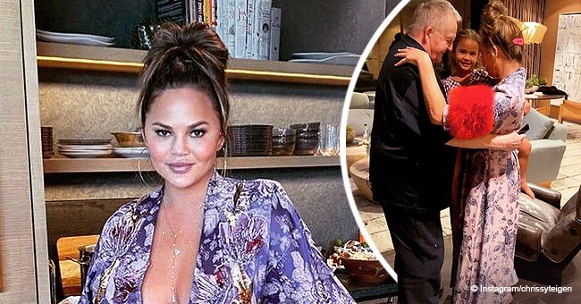 Chrissy Teigen Dances with Her Father and Daughter in Sweet Video