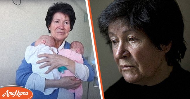 Frau, die mit 64 Zwillinge bekam, muss sie aufgeben, nachdem sie als ...