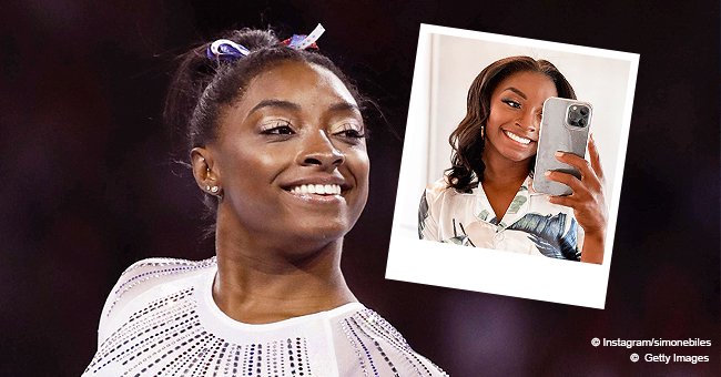 Simone Biles Poses with Cool Makeup as She Flashes Her Awesome White ...