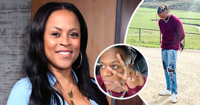 Shaquille & Shaunie O'Neal's Son Myles Candidly Poses in a Maroon Fur ...