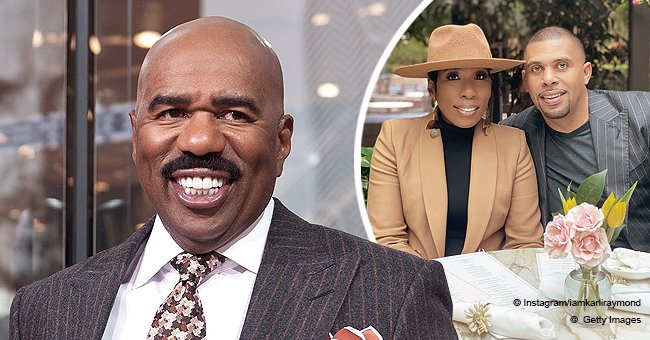 Steve Harvey's Twin Daughter Karli Rocks a Beige Look during Brunch ...