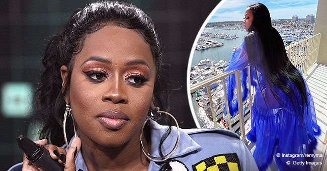 Remy Ma Stops Hearts Posing on a Balcony as She Displays Curvaceous ...