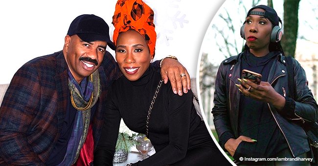 Steve Harvey's Twin Daughter Brandi Is Looking Chic in Black Jacket ...