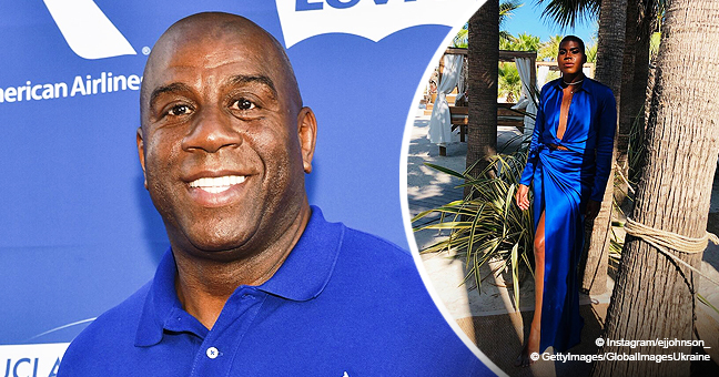 Former NBA Star Magic Johnson's Son EJ Looked Amazing in a Blue Top and ...