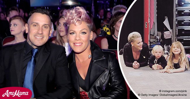 Pink Shares Sweet Photo with Her Two Kids and They've Grown so Big